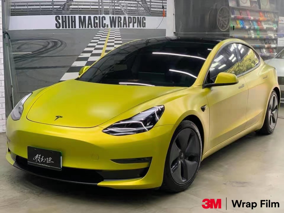 3M Wrap Film 2080-S335 Satin Bitter Yellow - G2Technik