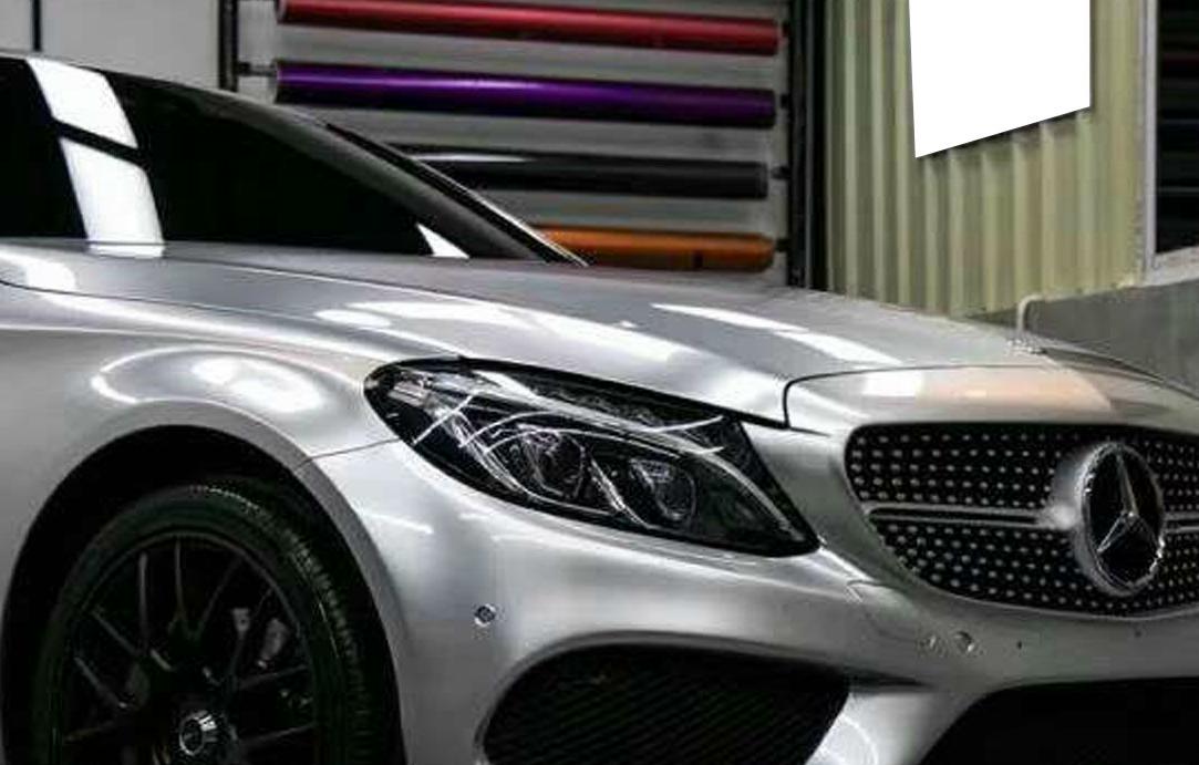 Gloss Metallic Silver Vinyl Color Wrap Film - G2Technik