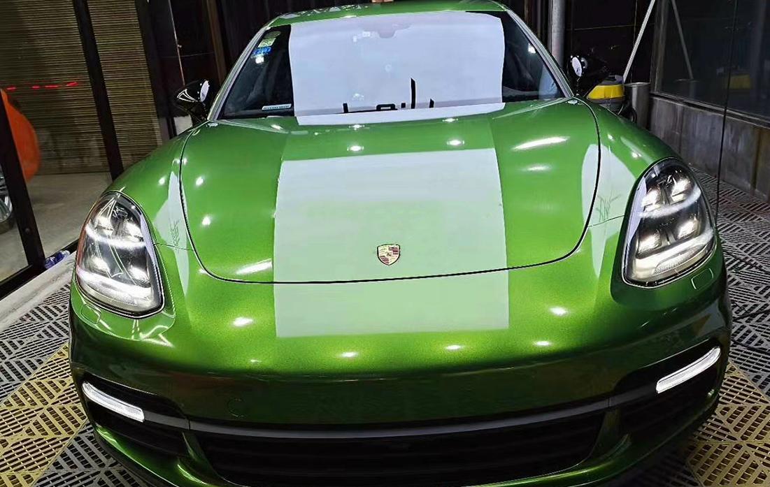 Gloss Metallic Mamba Green Vinyl Color Wrap Film - G2Technik