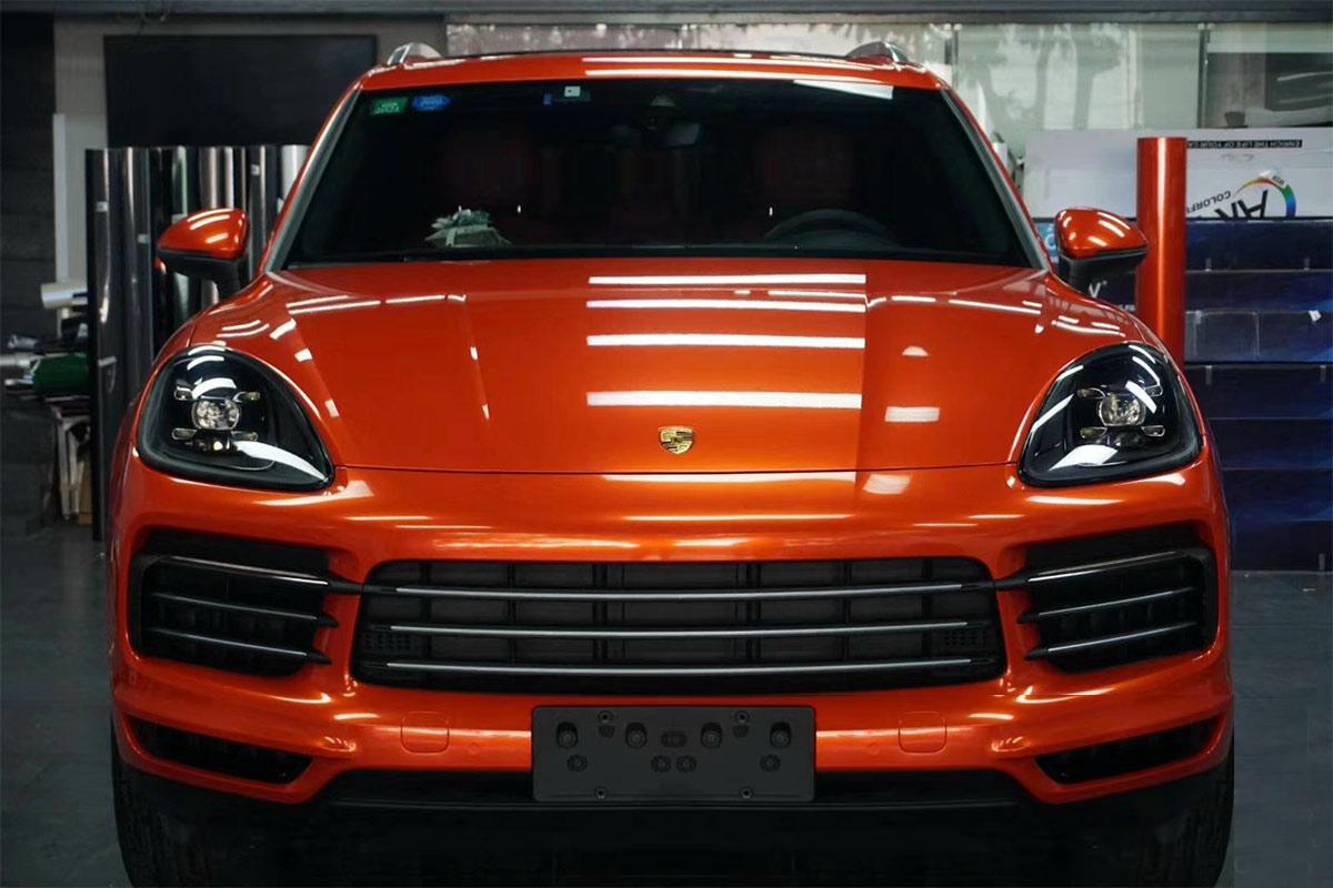 Gloss Metallic Orange Vinyl Color Wrap Film - G2Technik