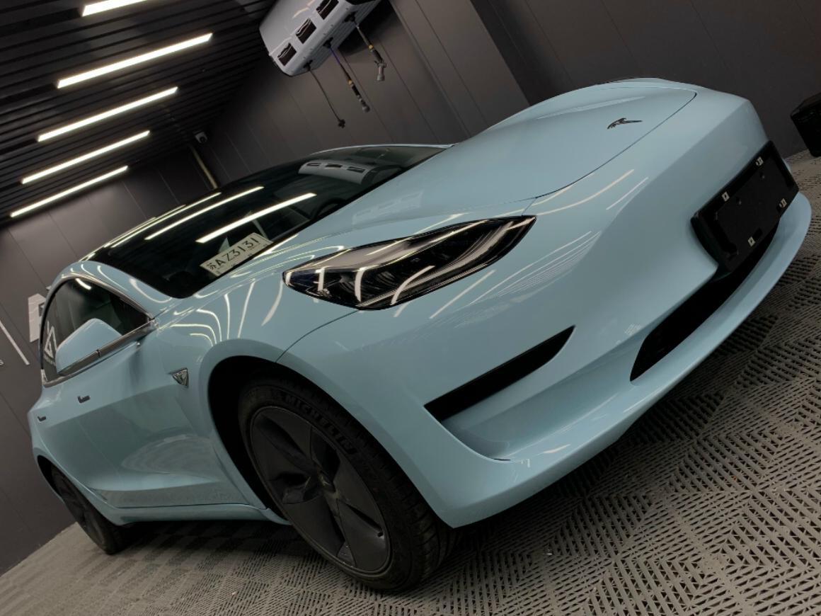 Gloss Crystal Ice Blue Vinyl Color Wrap Film - G2Technik